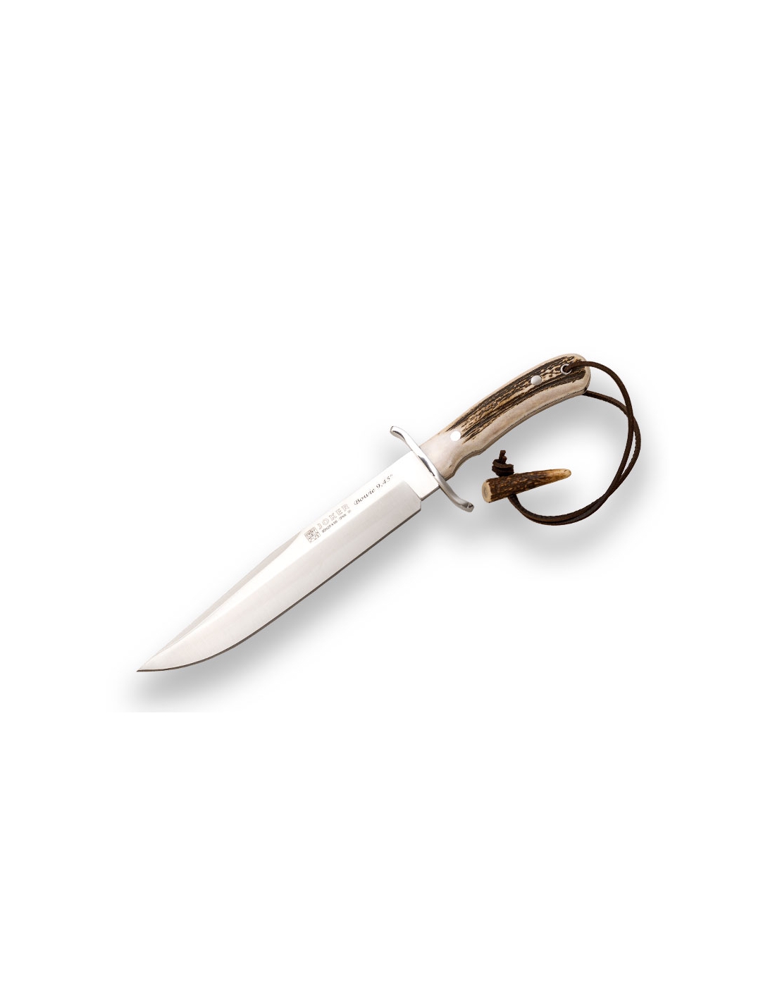 BOWIE KNIFE 9.45" DEER HANDLE BLADE 24 CM