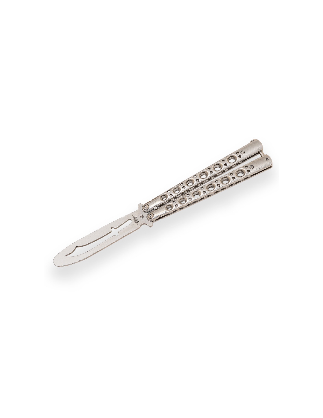 TRAINING BUTTERFLY KNIFE WITHOUT EDGE WITH SMALLER INSERTABLE EDGED SABER