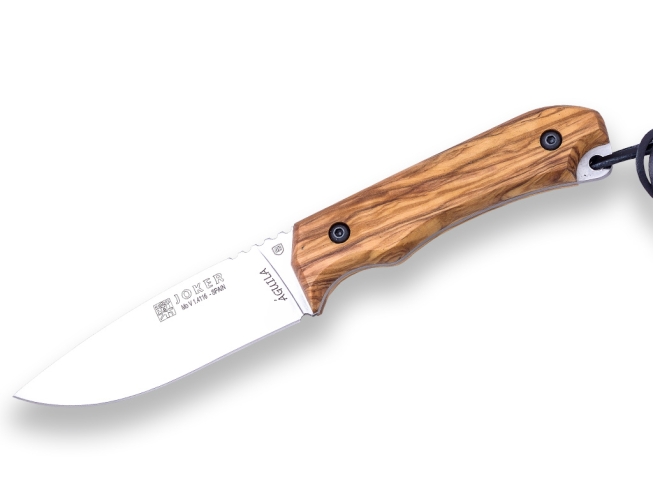 OLIVE WOOD HANDLE, 10,5 CM STAINLESS STEEL BLADE LENGTH, JOKER AGUILA ...