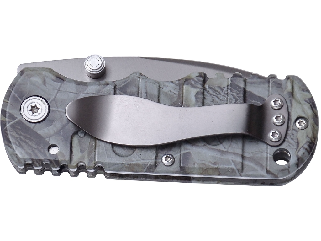 ALUMINIUM CAMO HANDLE 6 CM LOCKING FOLDING POCKET KNIFE