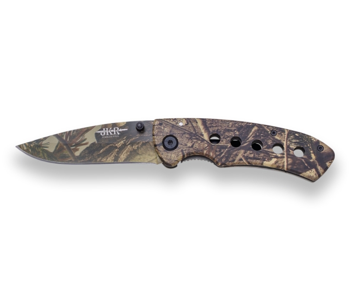 CAMOUFLAGE FOLDING KNIFE JKR, LINER LOCK, BLADE LENGTH 8.5 CM ...