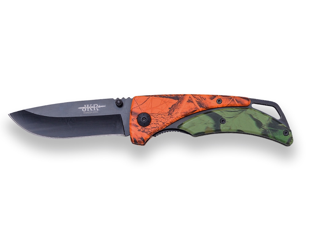 CAMOUFLAGE FOLDING KNIFE JKR, LINER LOCK, BLADE LENGTH 8.5 CM ...