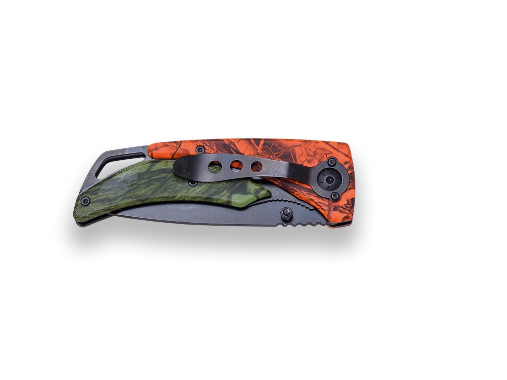 CAMOUFLAGE FOLDING KNIFE JKR, LINER LOCK, BLADE LENGTH 8.5 CM ...