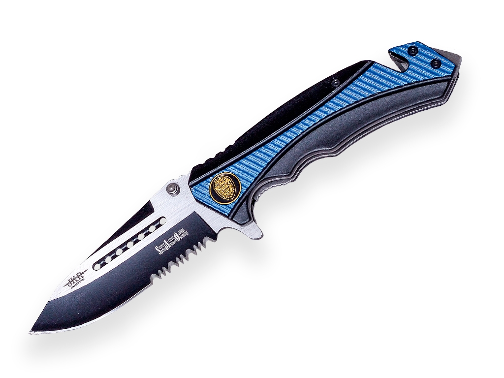 TACTICAL FOLDING KNIFE JKR563, ALUMINIUM HANDLE.