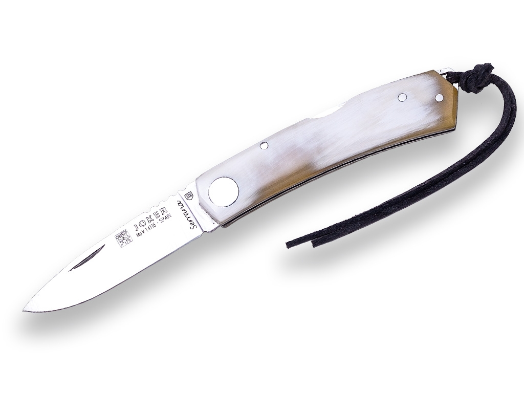 NAVAJA DE CAZA JOKER COCKER HOJA ACERO INOX MOVA 9 CM Y CACHAS EN ...