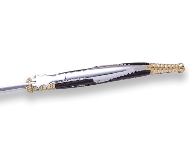 CLASSICAL SPANISH POCKET KNIFE JOKER NF12, BUFFALO HORN SCALES ...